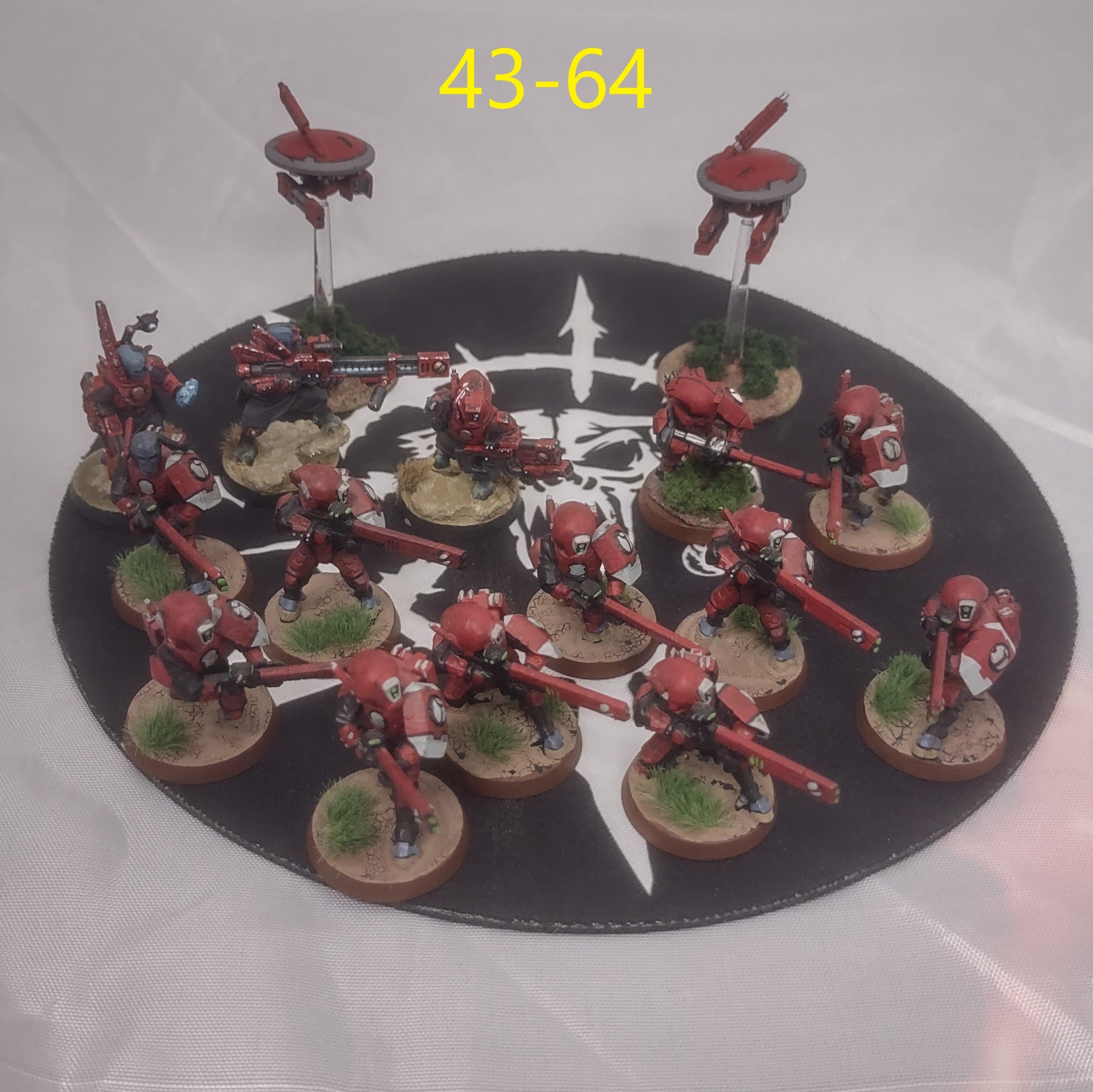 Tau Fire Warriors Strike Team painted – Chaos Legion Gaming
