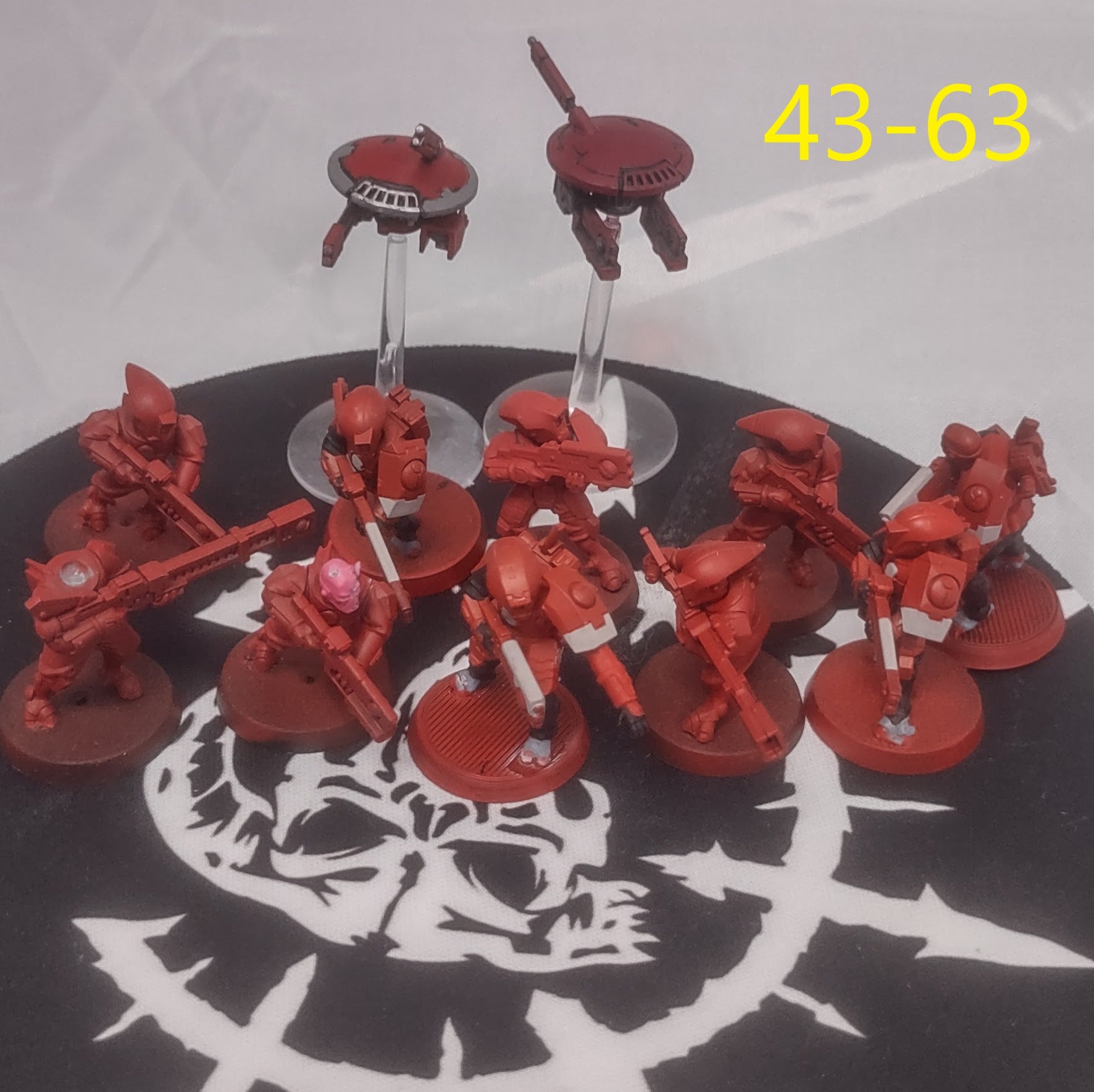 Tau Fire Warriors Strike Team painted – Chaos Legion Gaming